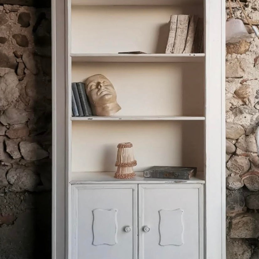 White Painted Bookcase – The Nicholson Gallery