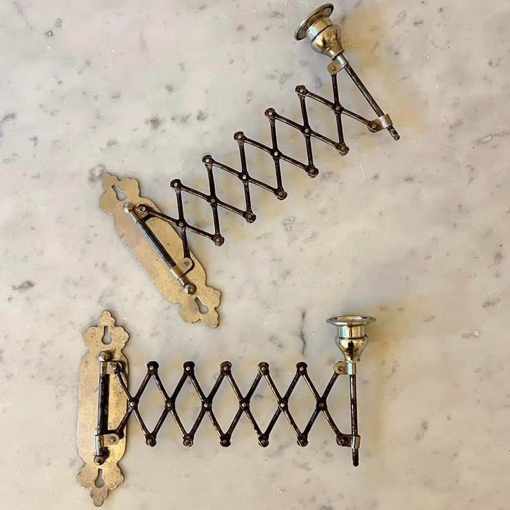 Pair of Scissor Extender Candle Holders – The Nicholson Gallery