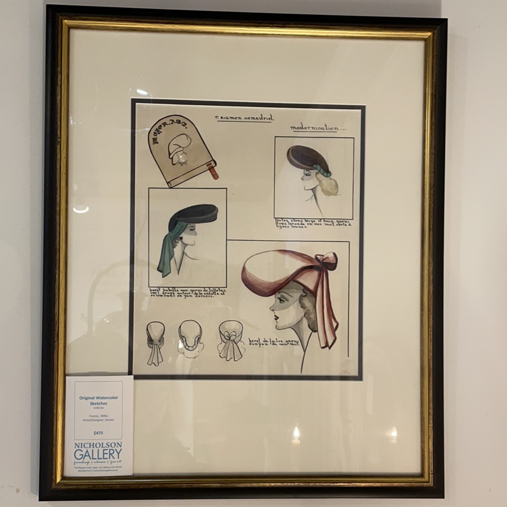 Original Watercolor Sketches | 0709-94 | Nicholson Gallery | Atlanta ...